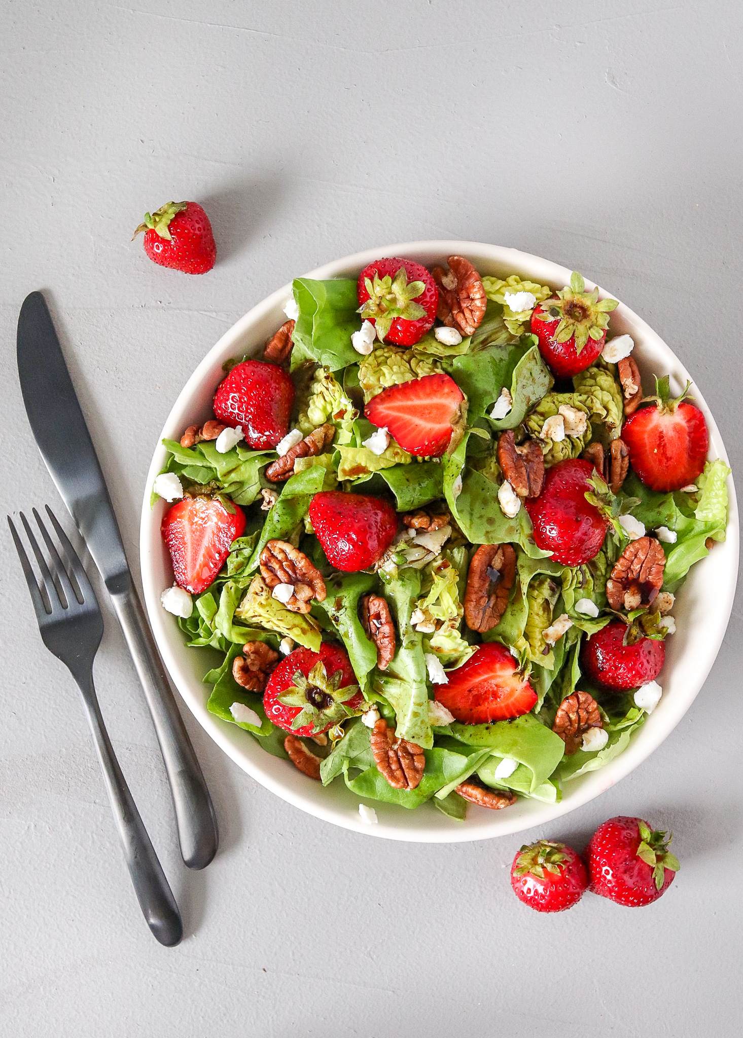 Strawberry Pecan Goat Cheese Salad Passport Flavor